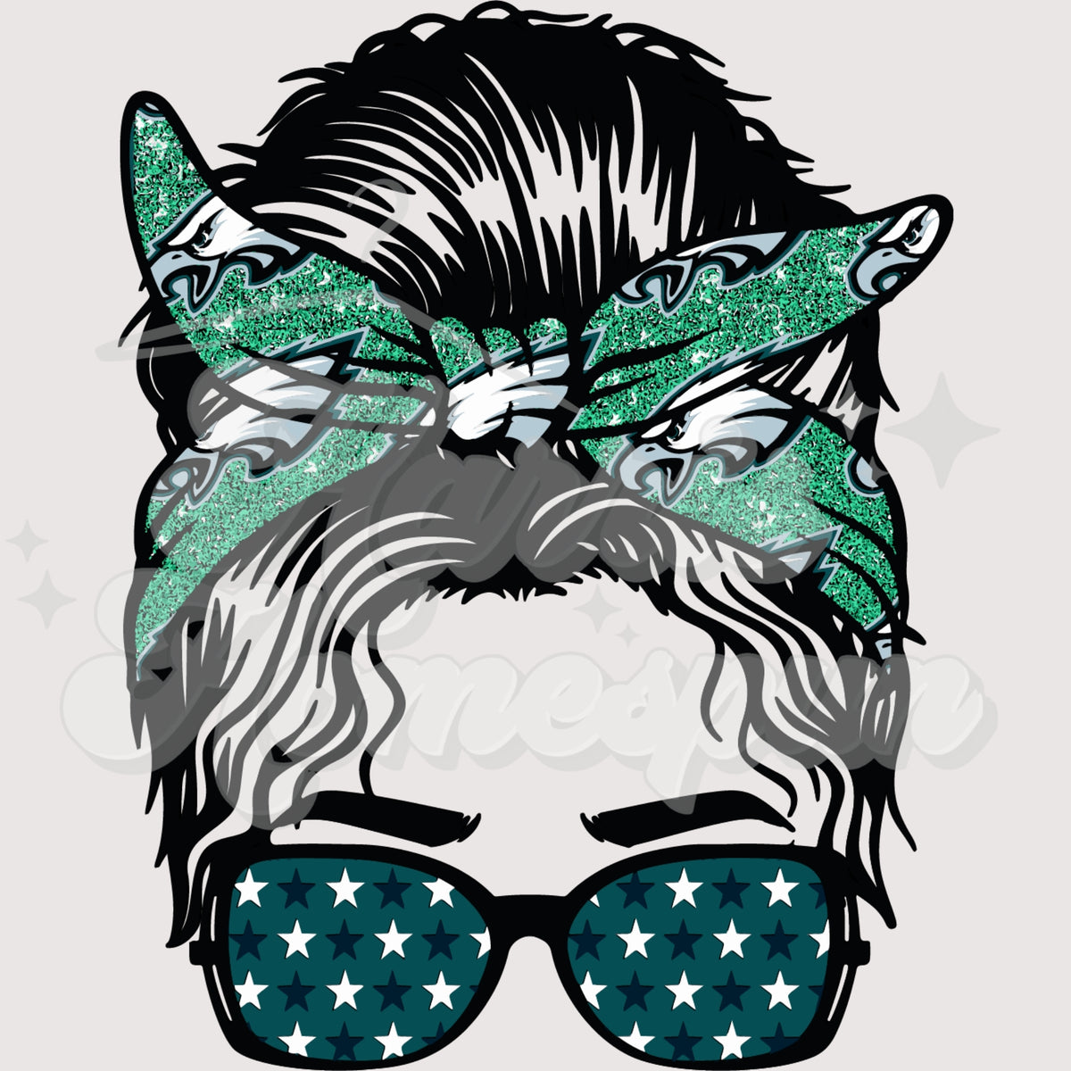 Philly Girl with Headband DTF Print – Harris Homespun