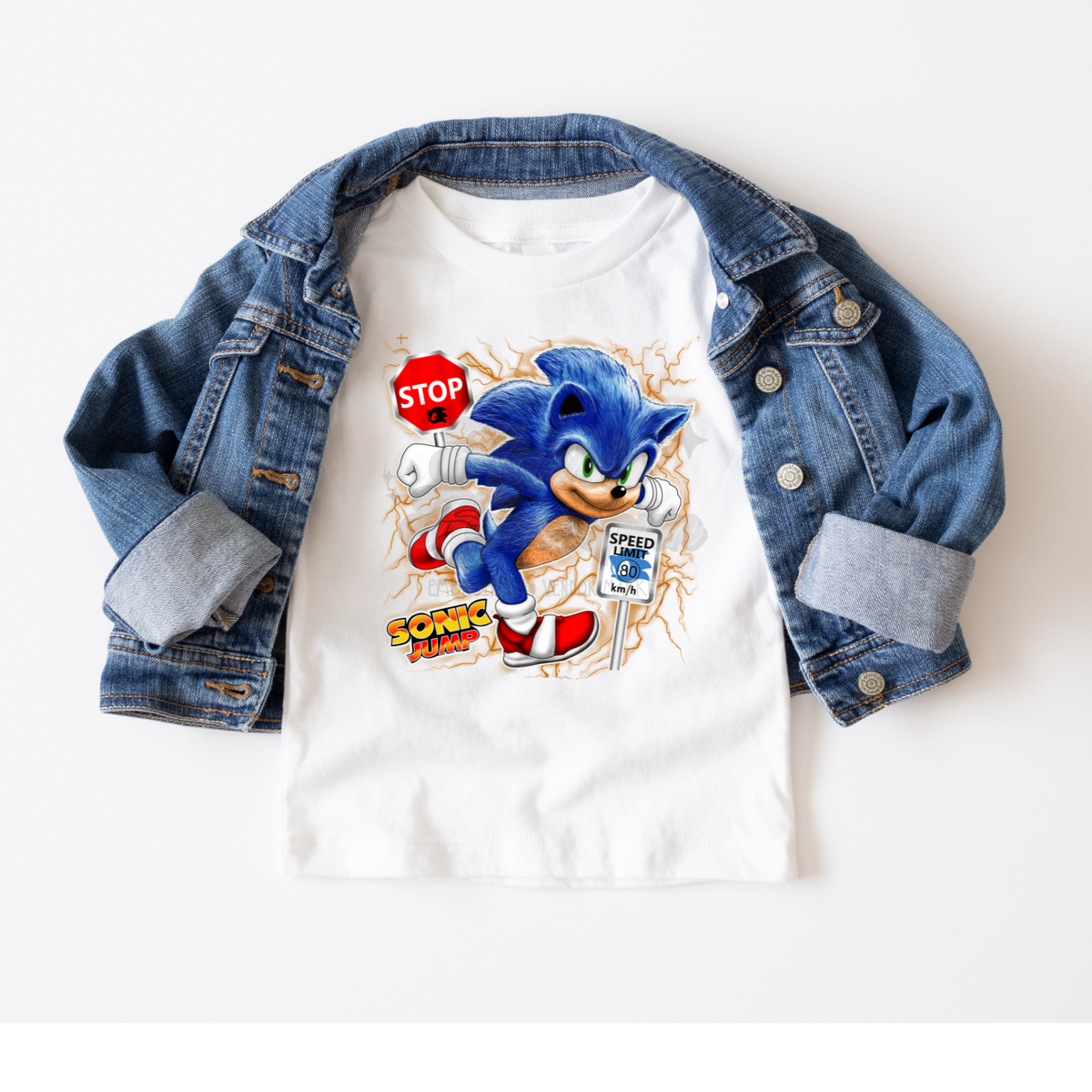 Sonic Jump DTF Print – Harris Homespun
