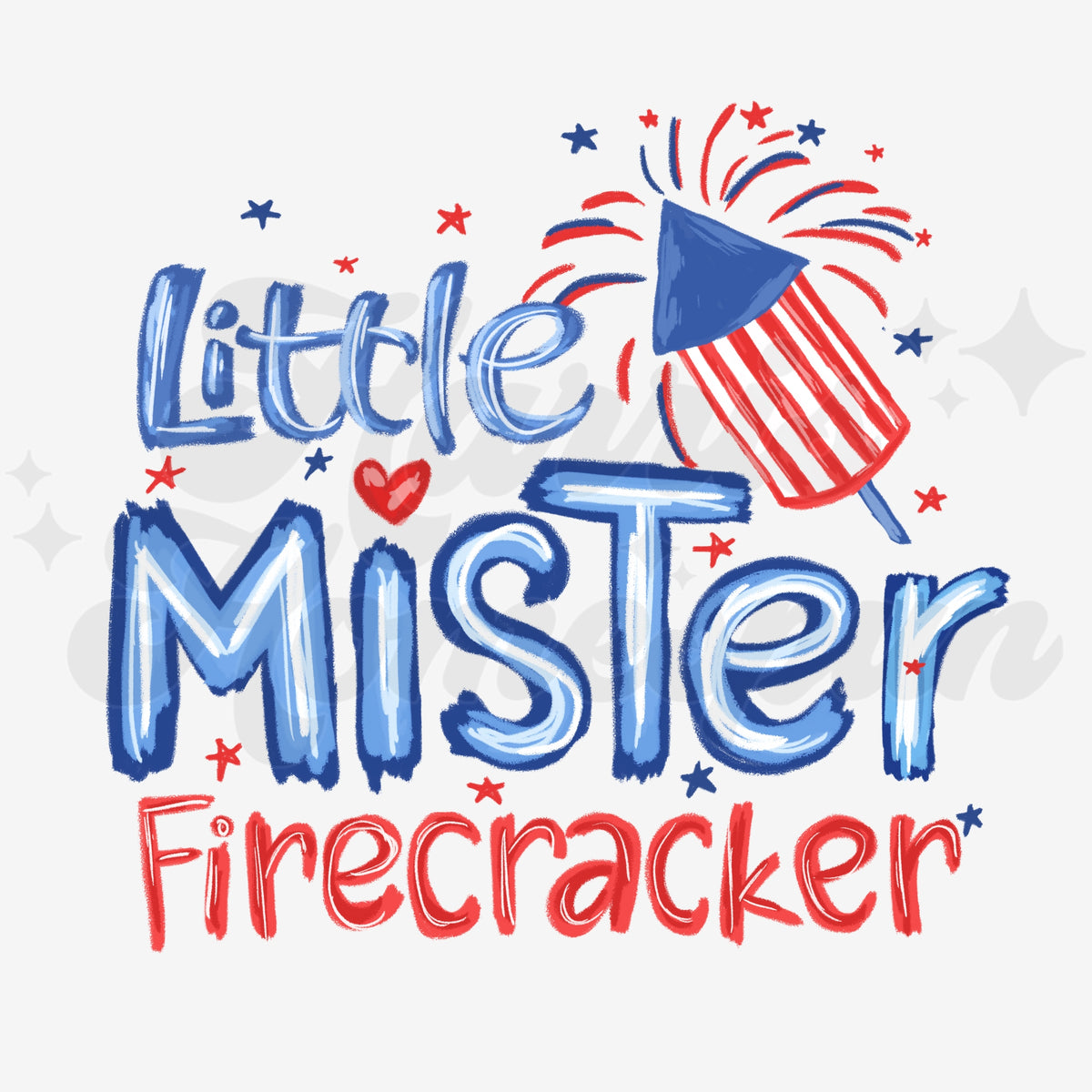 Little Mister Firecracker DTF Print – Harris Homespun