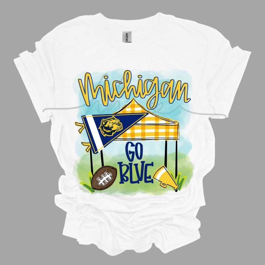 Michigan Tailgate Tent DTF Print – Harris Homespun